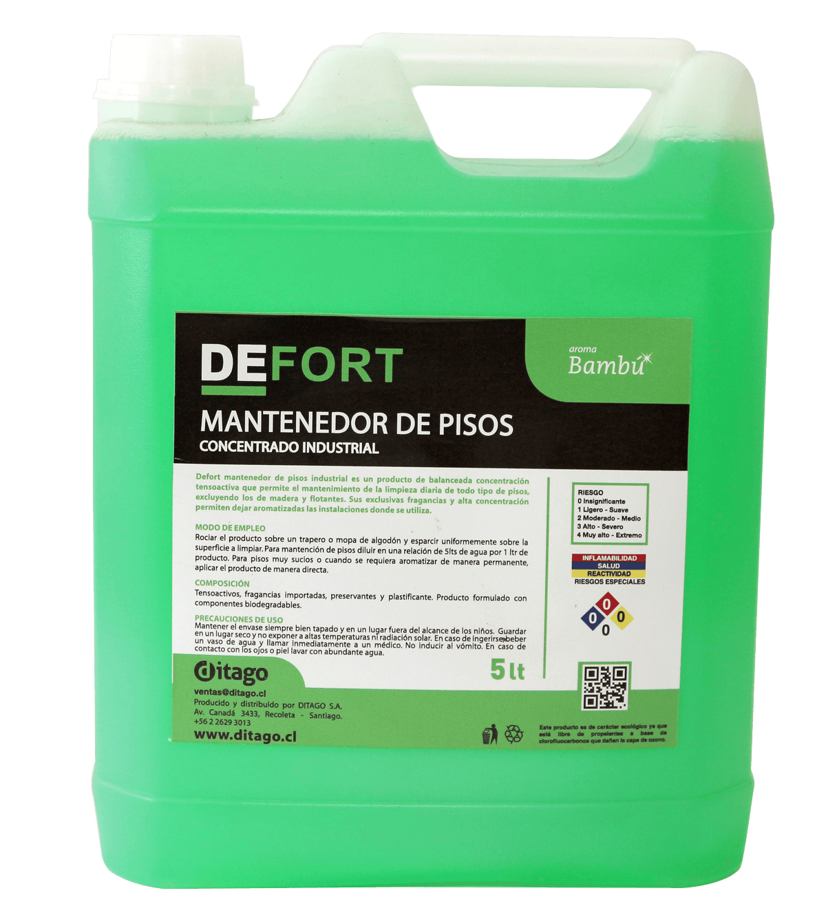DEFORT MANTENEDOR DE PISO BAMBU 5 LT — Ditago